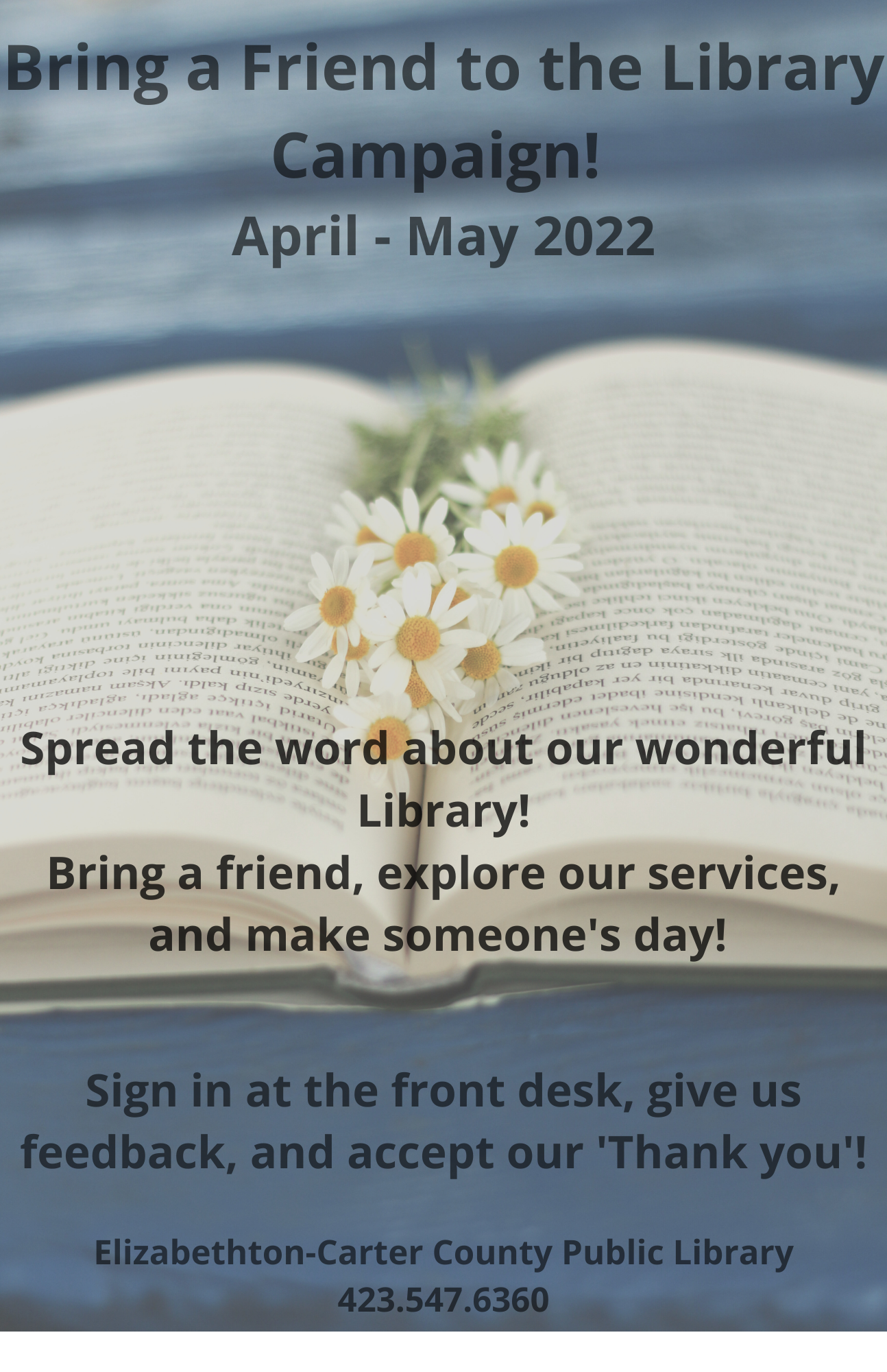 Bring a Friend to the Library - Elizabethton-Carter County Public Library