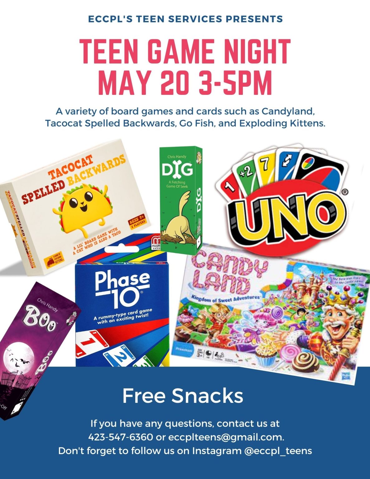 Teen Game Night - Elizabethton-Carter County Public Library