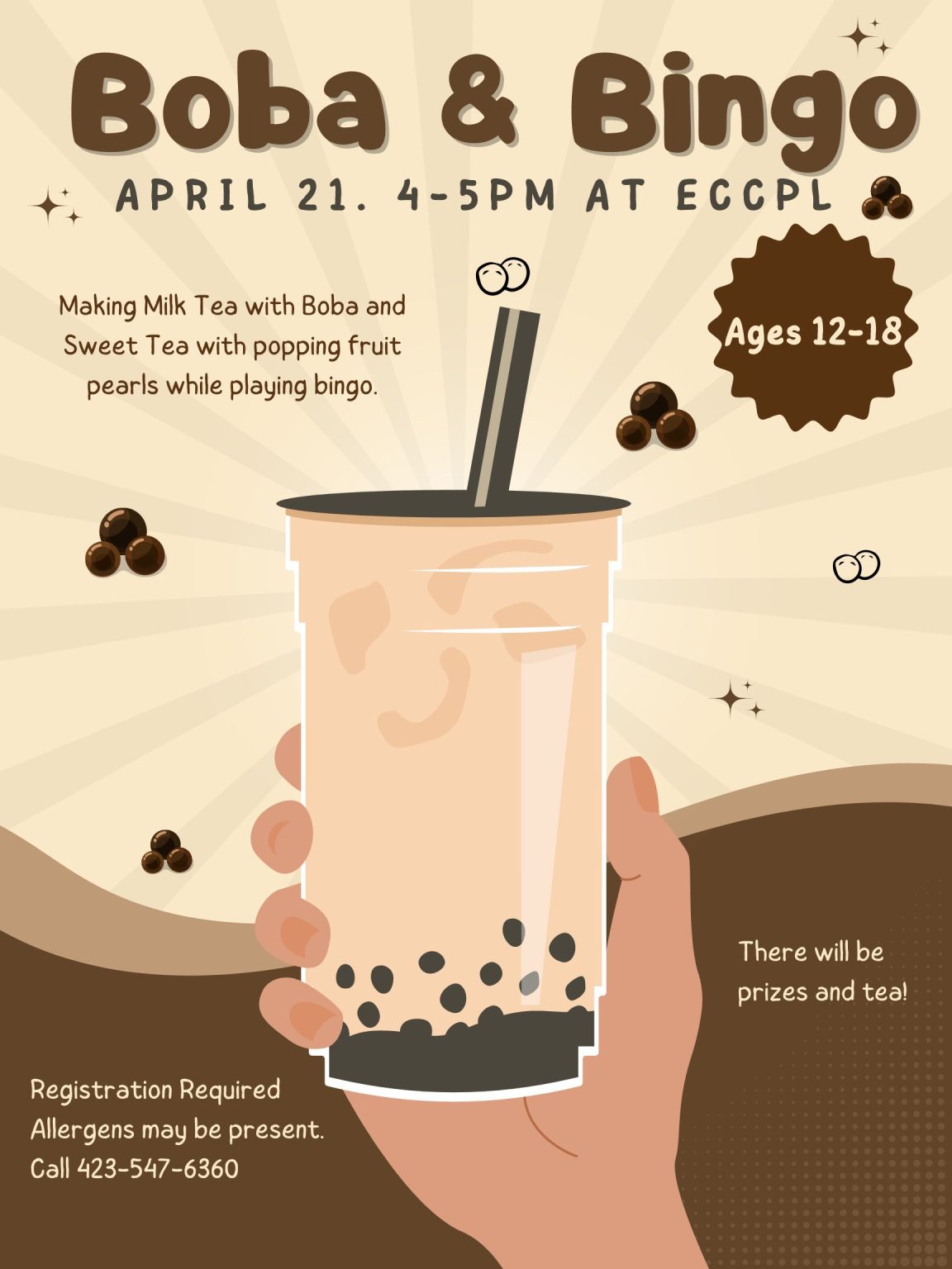 Boba & Bingo - Elizabethton-Carter County Public Library