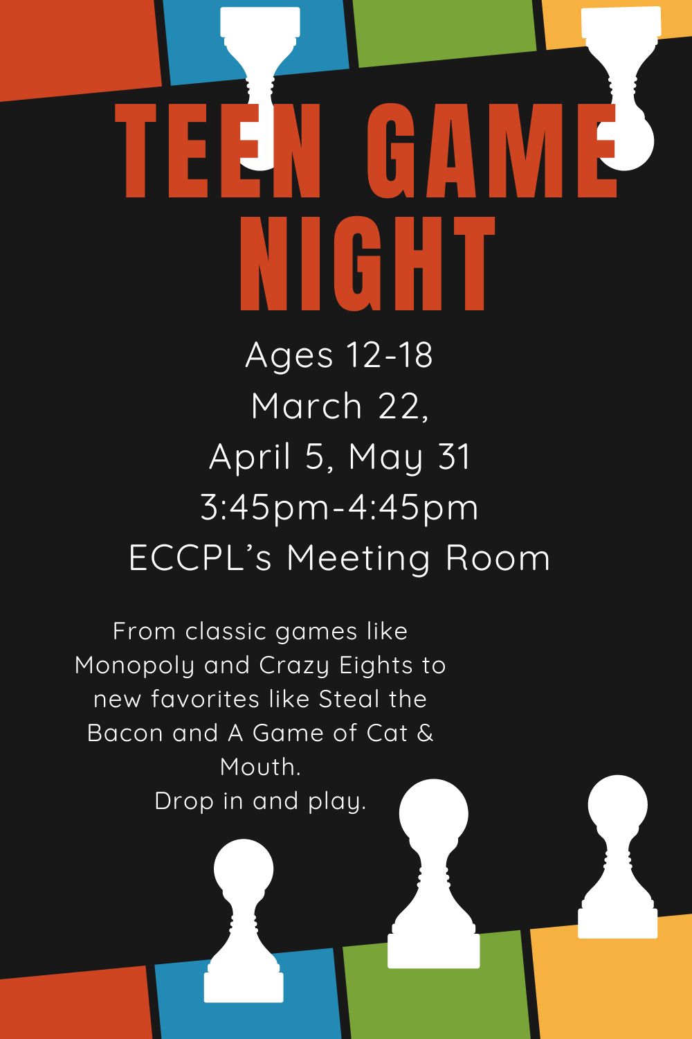 Teen Game Night - Elizabethton-Carter County Public Library