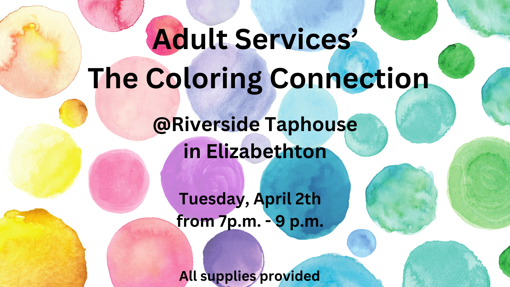 The Coloring Connection - Elizabethton-Carter County Public Library