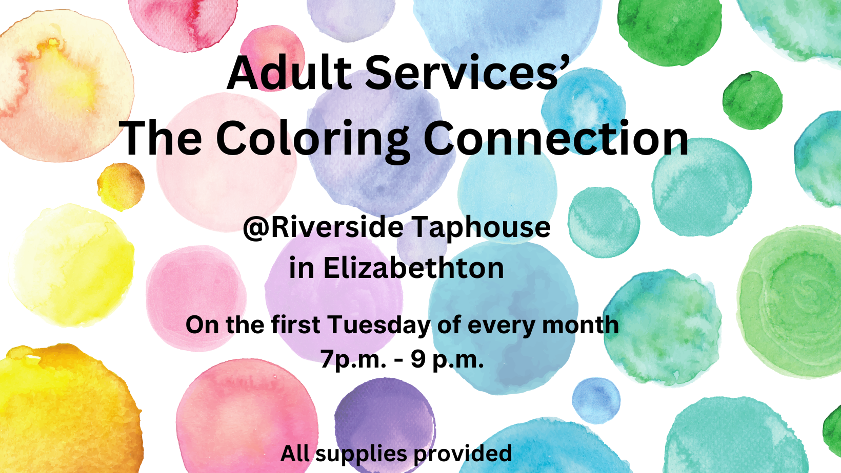 The Coloring Connection - Elizabethton-Carter County Public Library