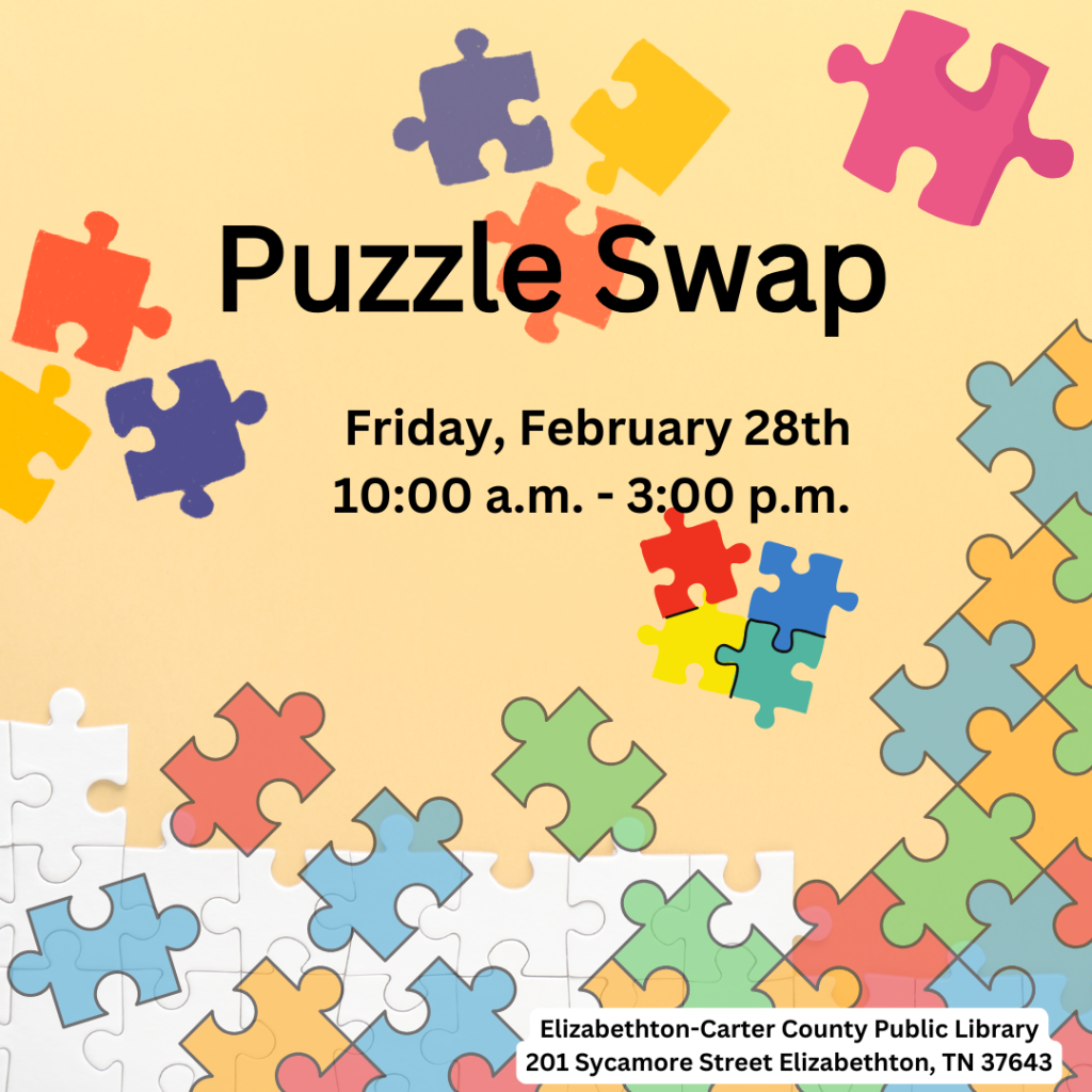 Puzzle Swap - Elizabethton-Carter County Public Library
