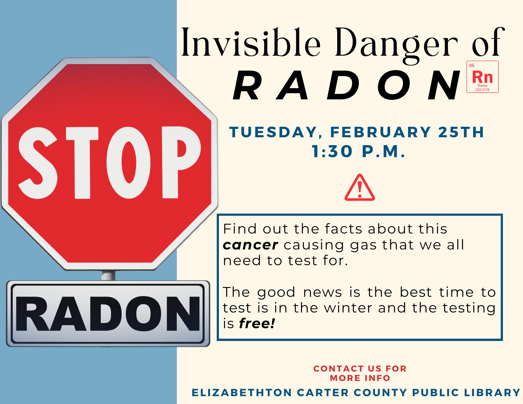 Invisible Dangers of RANDON - Elizabethton-Carter County Public Library