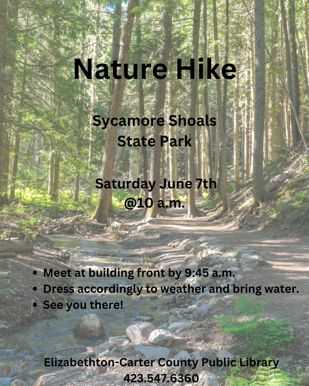 Nature Hike - Elizabethton-Carter County Public Library